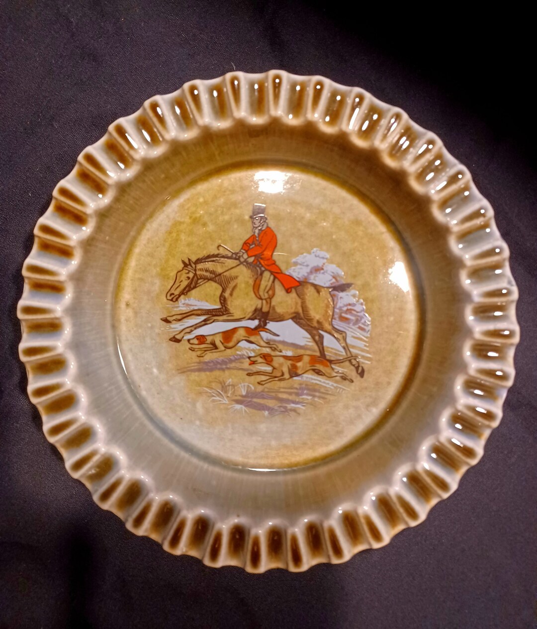 WADE CO. ARMACH Fox Hunt Ashtray / Dish - Vintage Ashtray - Vintage ...