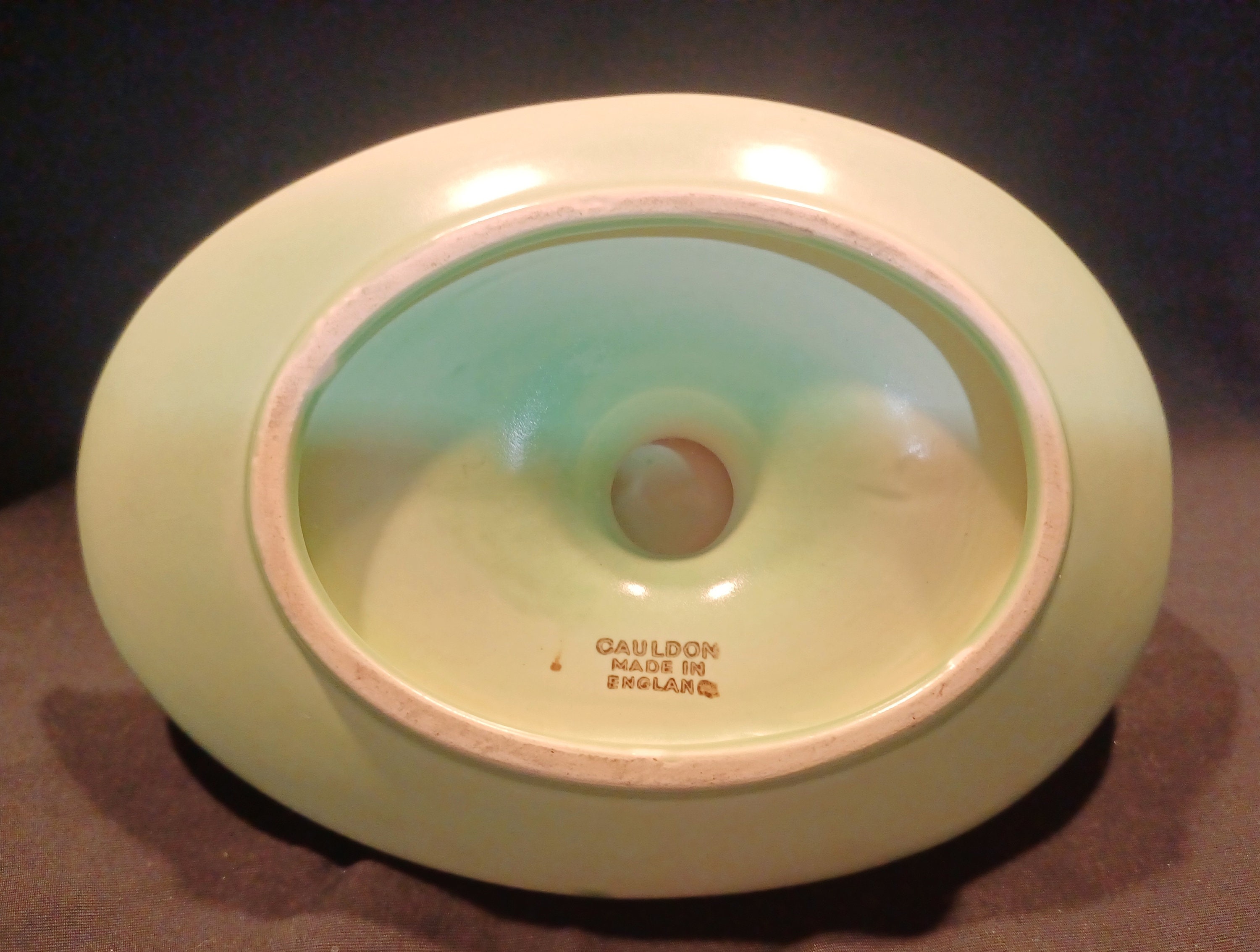 Cauldon England Pottery - Vintage Cauldon Aladdin Lamp Candle Holder ...