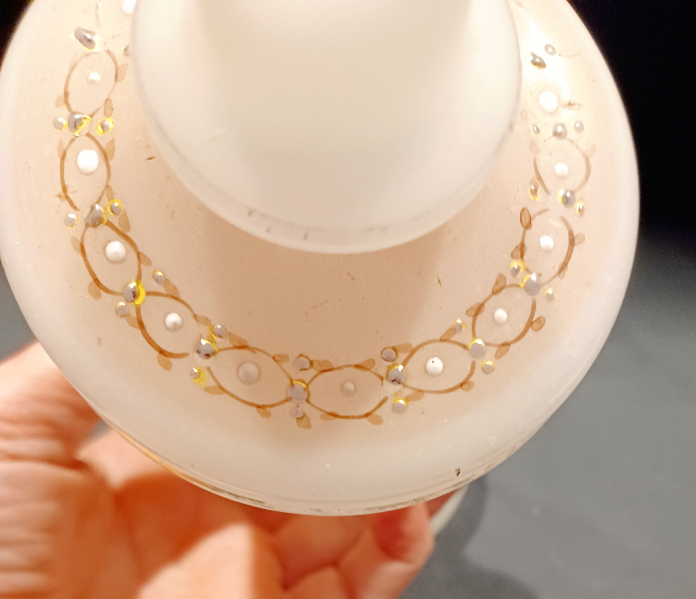 Antique BRISTOL GLASS Vase Hand Blown Hand-painted - Etsy