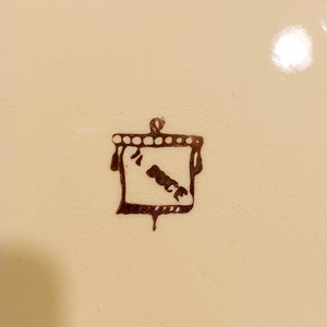 DUCE SILHOUETTE Plate - Edwin Bennett Pottery Co - Duce Silhouette ...