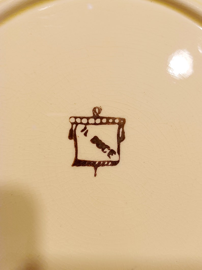 DUCE SILHOUETTE Plate Edwin Bennett Pottery Co Duce - Etsy