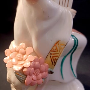 Japanese Geisha Playing A Biwa | 1950's Geisha Figurine | Geisha ...