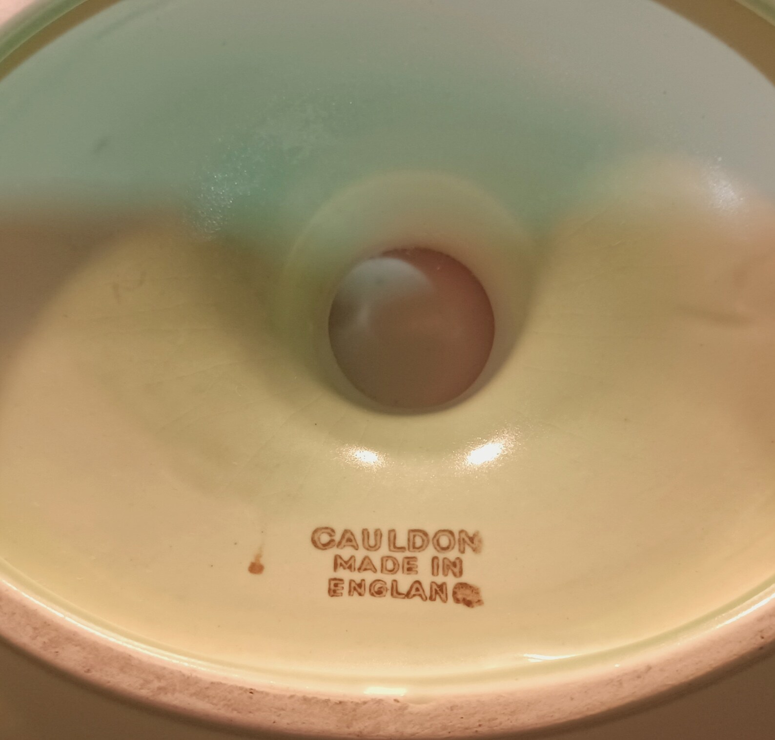 Cauldon England Pottery - Vintage Cauldon Aladdin Lamp Candle Holder ...