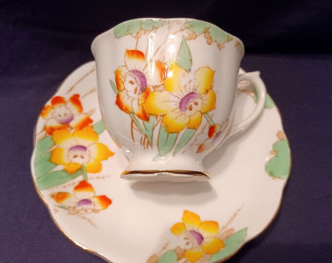 Antique Royal Albert Daffodil Teacup - Circa 1925-1927 - Etsy