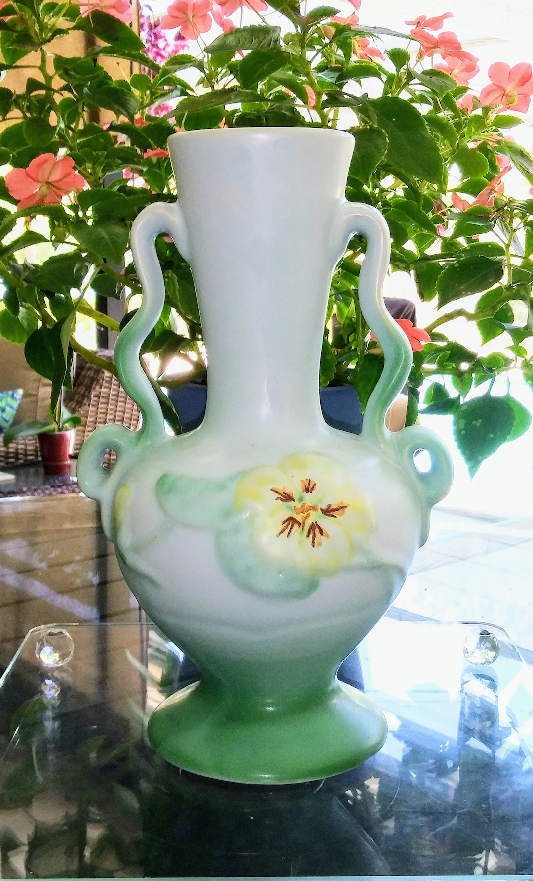 WELLER - Weller Pottery - Weller Panella 10" Vase - Circa 1930's Weller ...