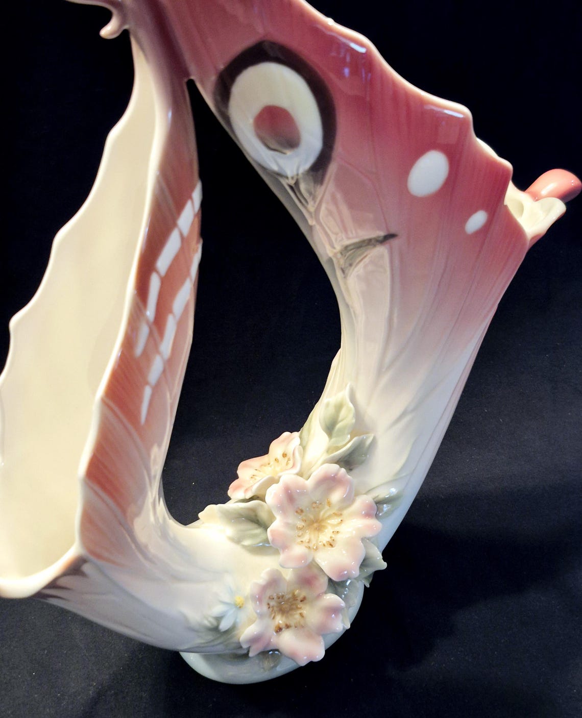 Franz Papillon Butterfly Double Vase FZ00579 - 14 1/2" Franz Butterfly ...