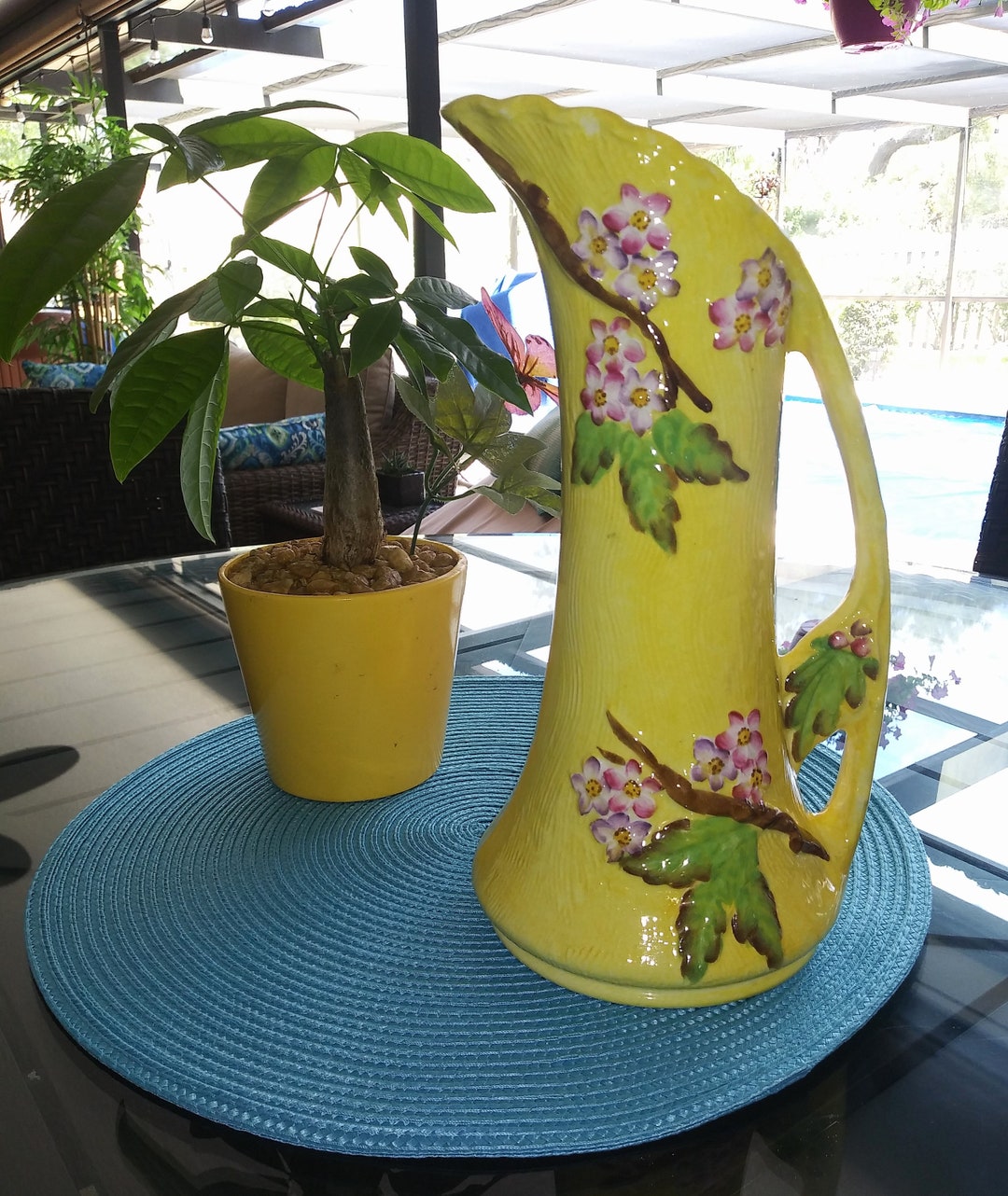 James Kent Pottery - James Kent - Majolica Pitcher - Majolica Ewer ...