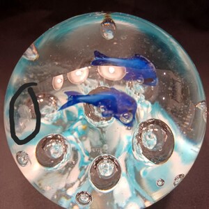 Large Art Glass Fish Paperweight – Fish Bowl Design - Etsy