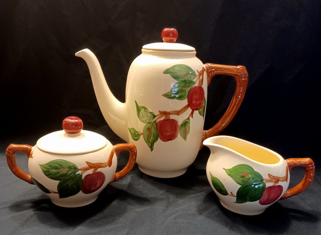 Franciscan Apple Ware - Franciscan Apple Coffee Pot / Tea Set ...