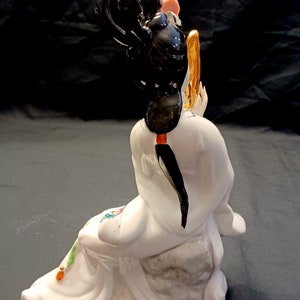 Japanese Geisha Figurine - 1950's Porcelain Geisha - Porcelain Geisha ...