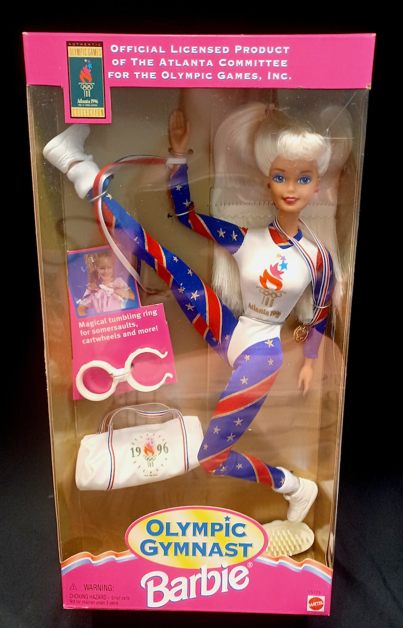 1995 Olympic Gymnast Barbie 15123 Mattel 1995 Olympic Gymnast Barbie ...