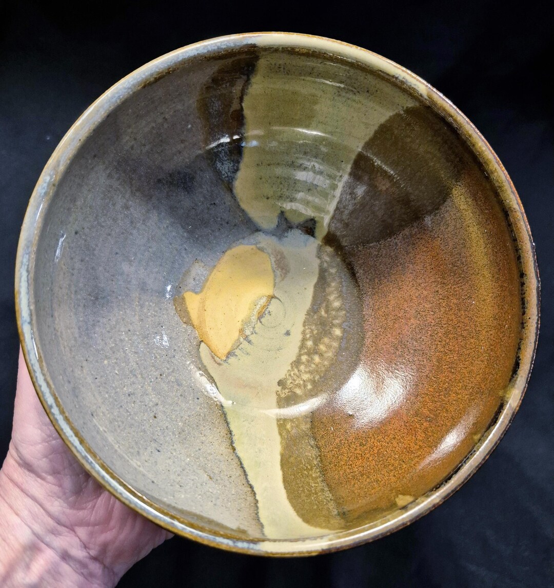 Signed Ruth Sachs Pottery Bowl - Ruth Sachs NY Studio Pottery Splash ...