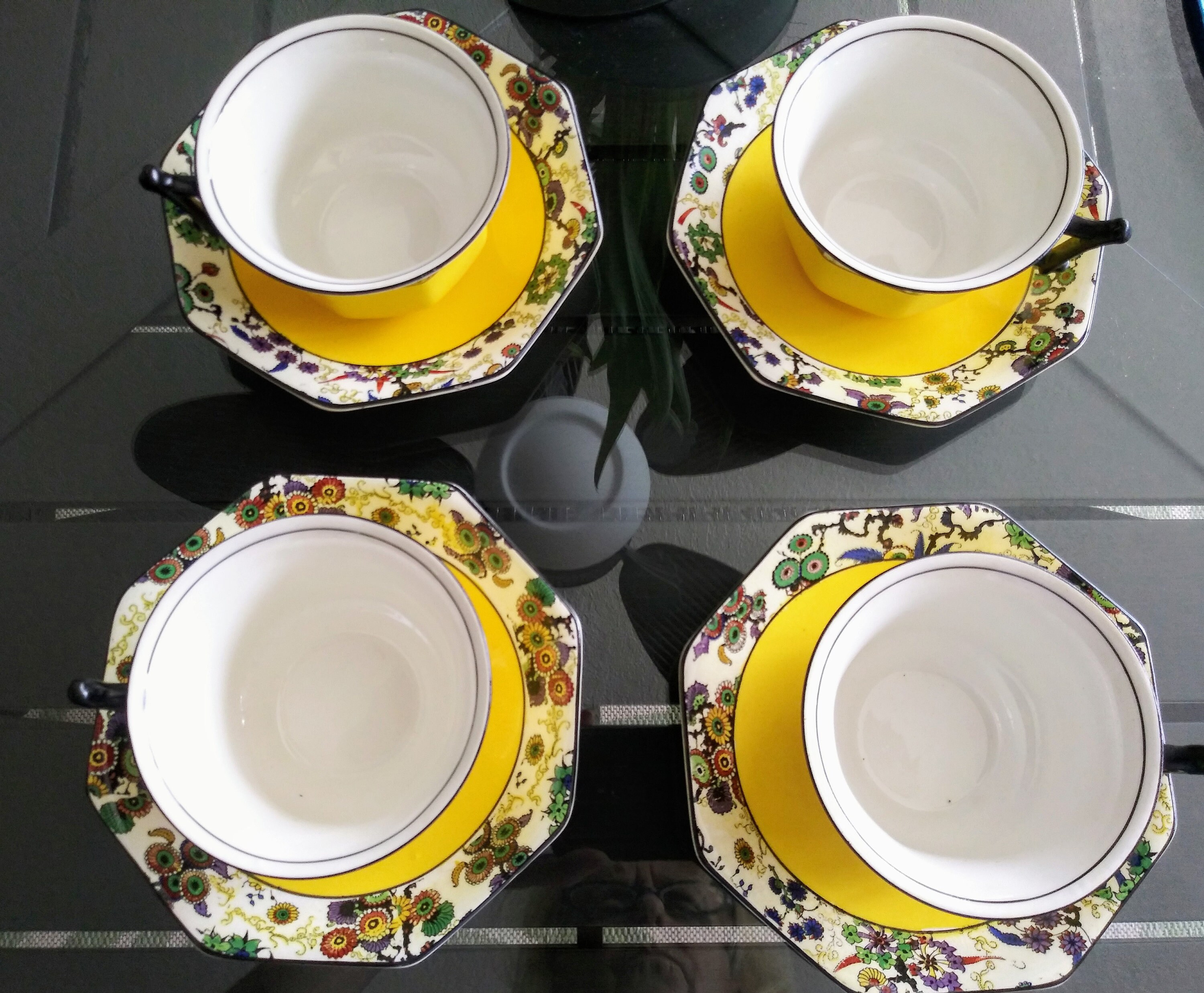 Regal Ware - 4 ART DECO Regal Ware Tea Cups - Regal Ware R.p.co, Made ...