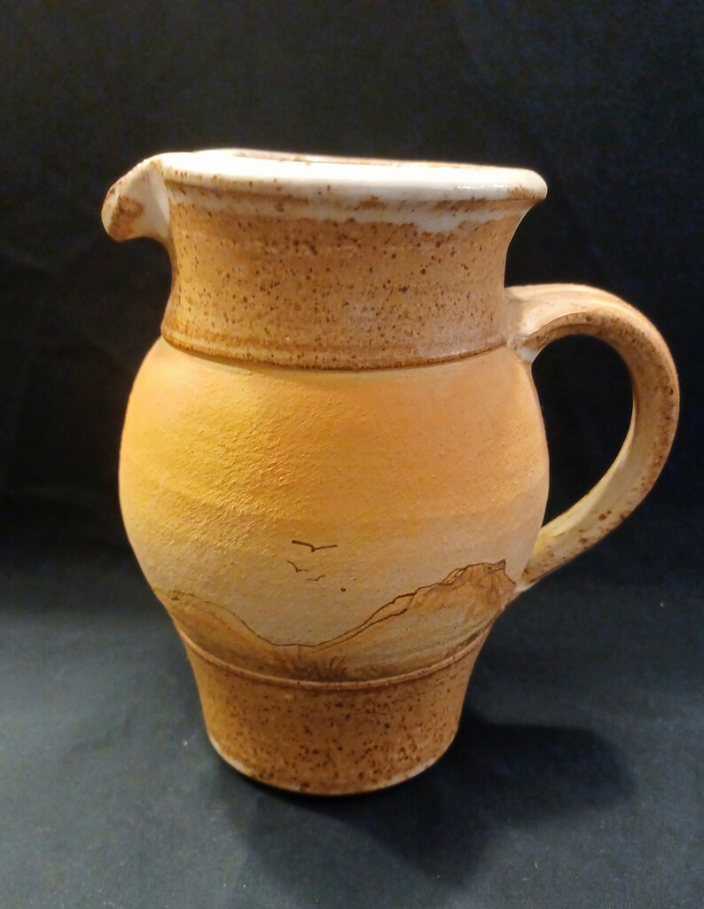 Large Art Studio Pottery Vase / Pitcher - Signed Art Pottery ...