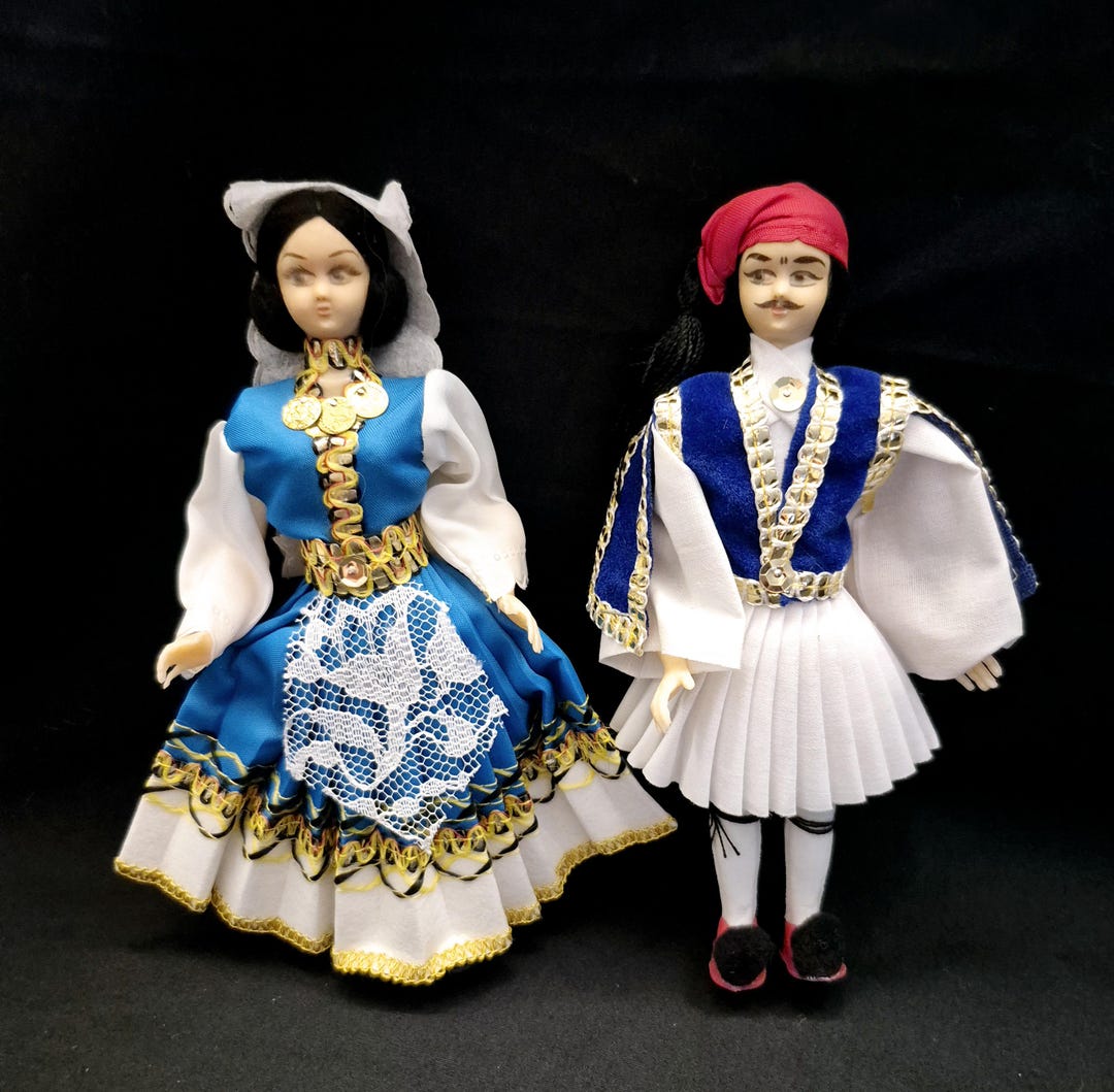 Vintage Handmade Greek Costume Dolls – Collectible Folklore Souvenir - Etsy