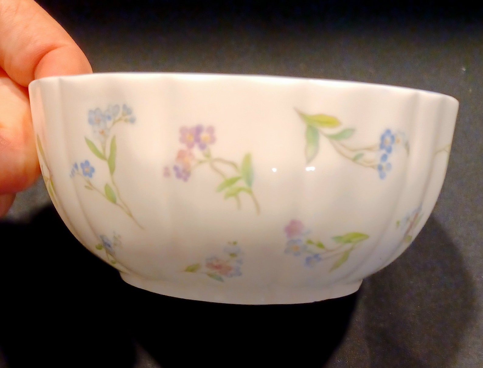 ROYAL WORCESTER - Forget Me Not Sugar Bowl - 1983 - Etsy