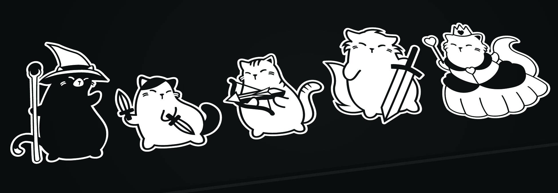 Single Brave Cat Vinyl Decal Brave Cats of Purrhaven Cat | Etsy