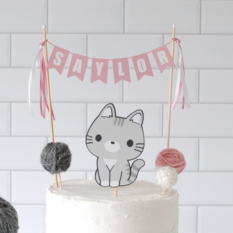 Cat Cake Topper - Etsy