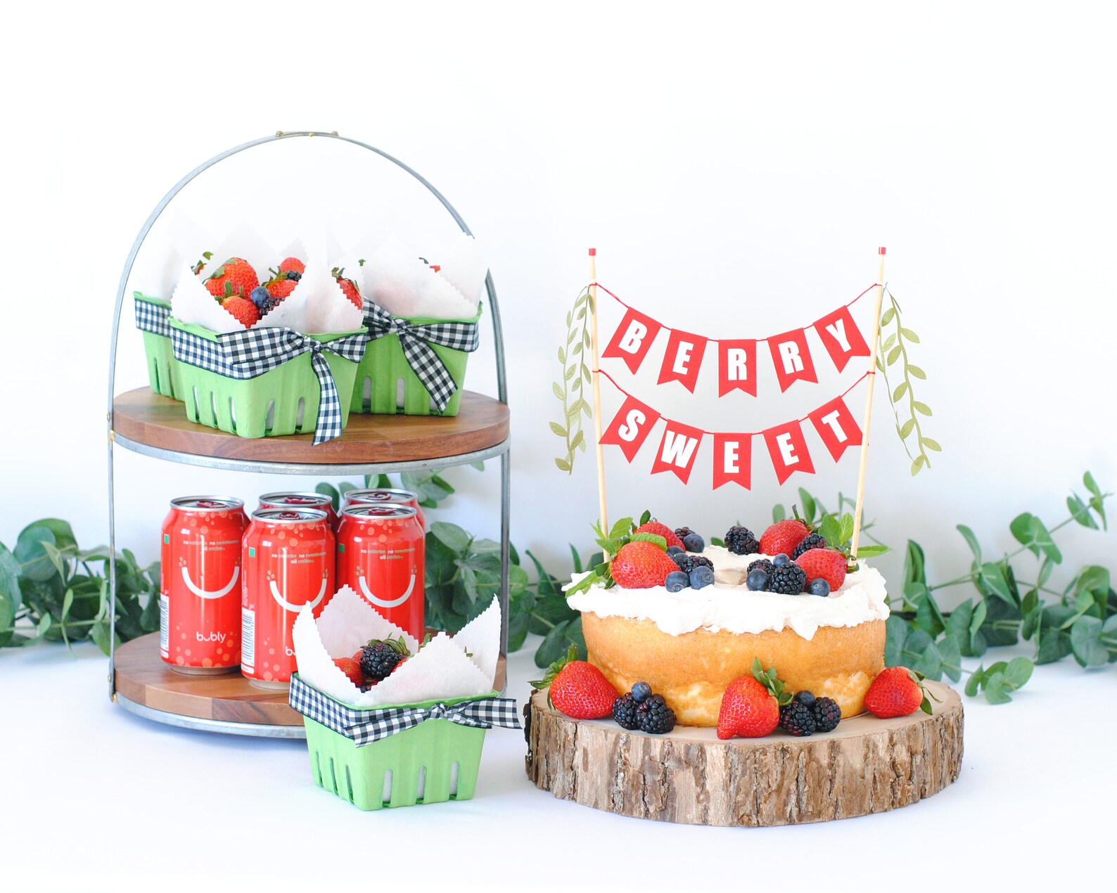 Berry Sweet Cake Topper Strawberry Cake Topper Berry Sweet - Etsy