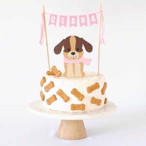 Dog Cake Topper for Kids Birthday - Dog Birthday Cake Topper - Puppy ...