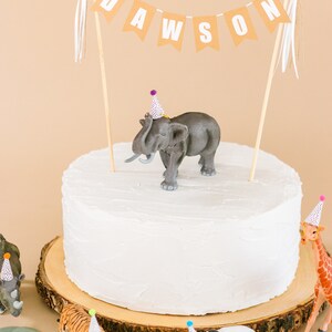 Kraft and White Cake Topper - Personalized Neutral Cake Topper ...