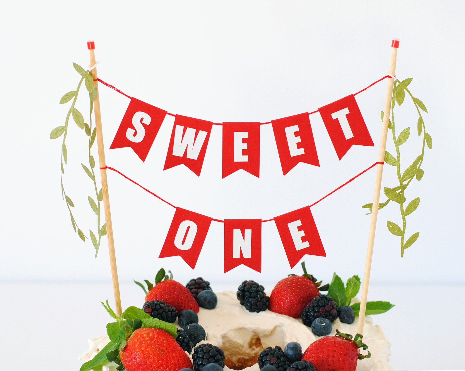 Berry Sweet One Birthday Cake Topper Berry First Birthday - Etsy
