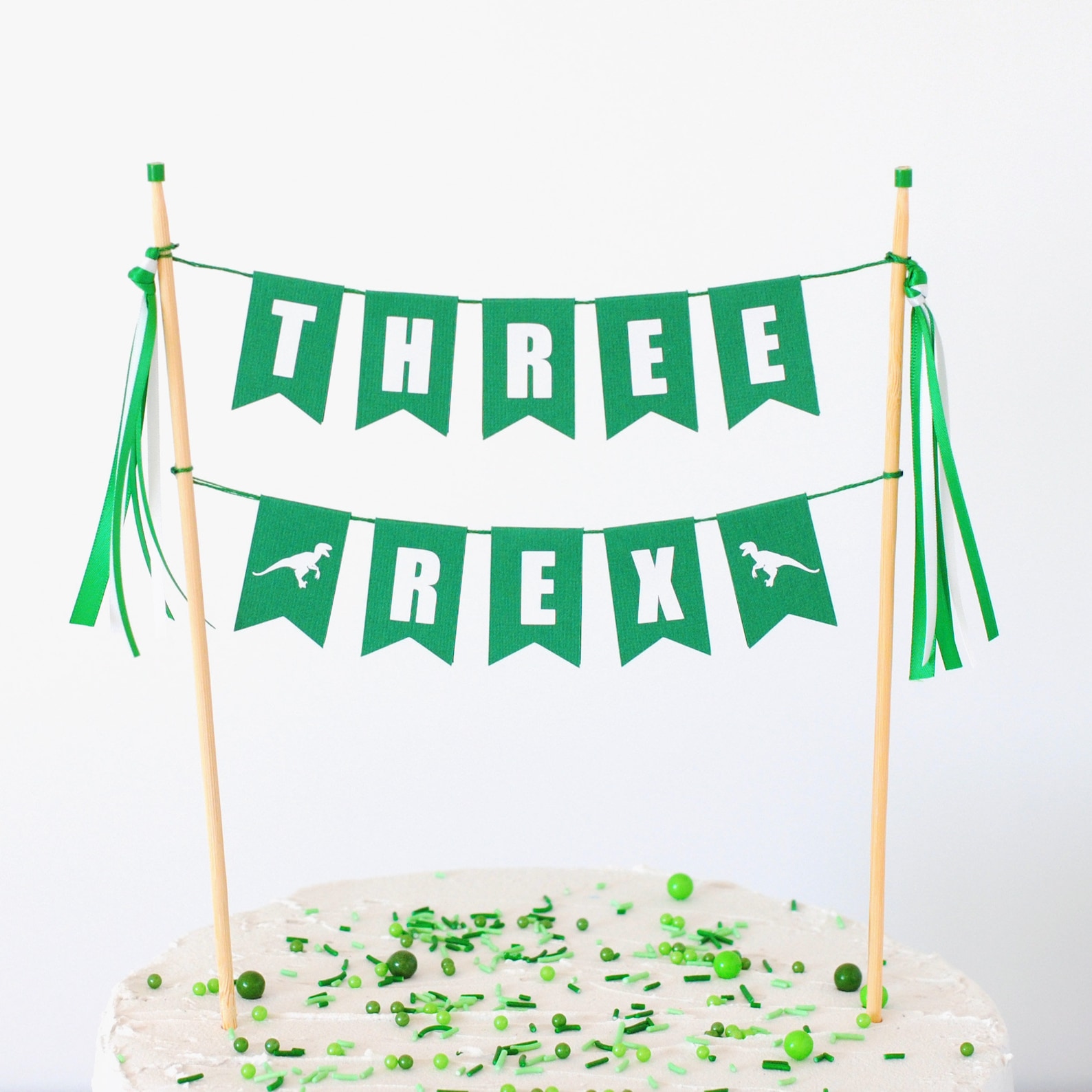 Three Rex Cake Topper | Dinosaur 3rd Birthday Cake Topper | Dino Party ...