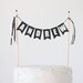Black & White Cake Topper Birthday Custom Name Cake Topper - Etsy