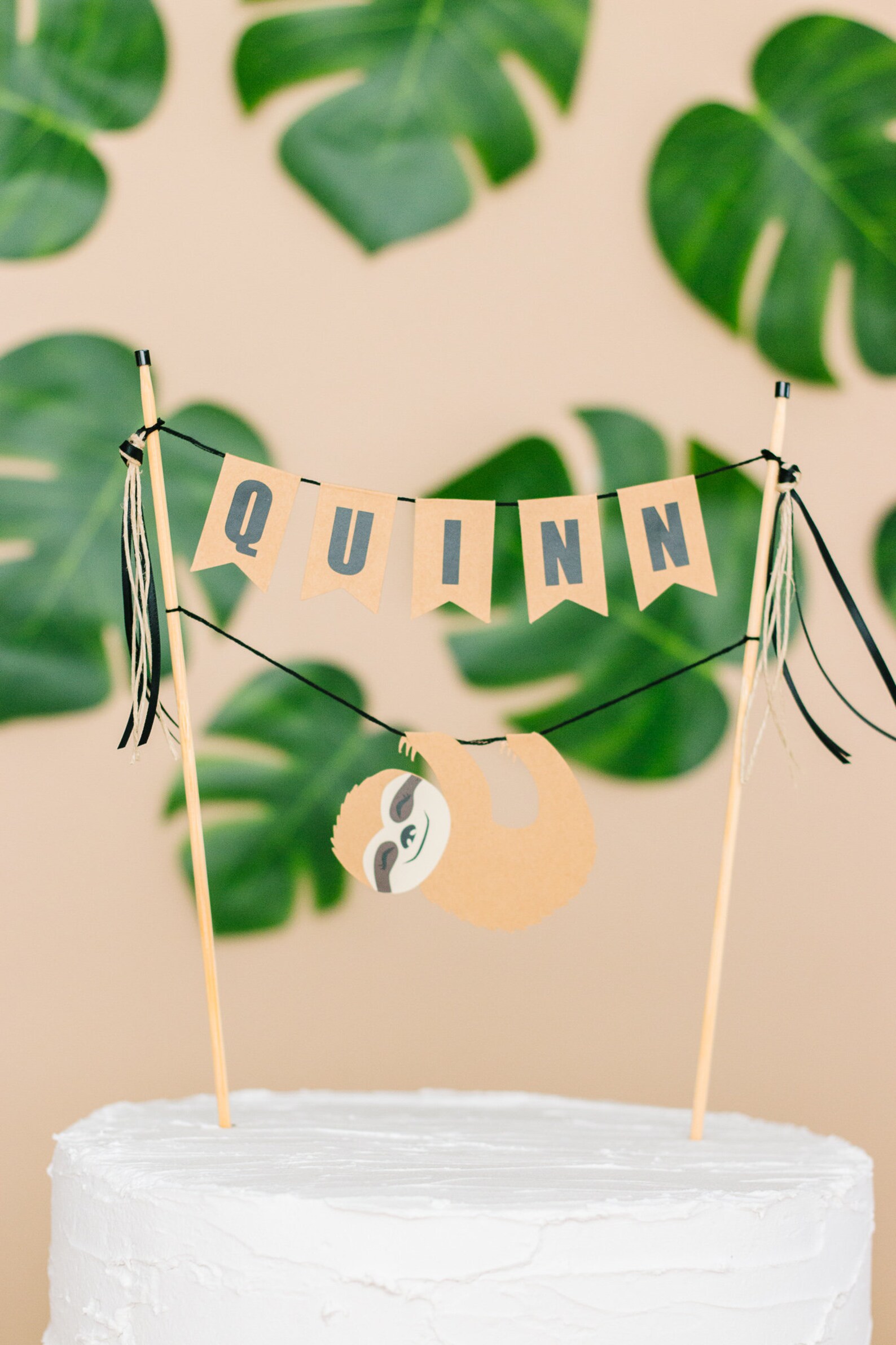 Sloth Cake Topper for Birthday Sloth Party Cake Topper - Etsy