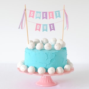 SWEET ONE Cake Topper Sweet One Birthday Party Theme 1st | Etsy