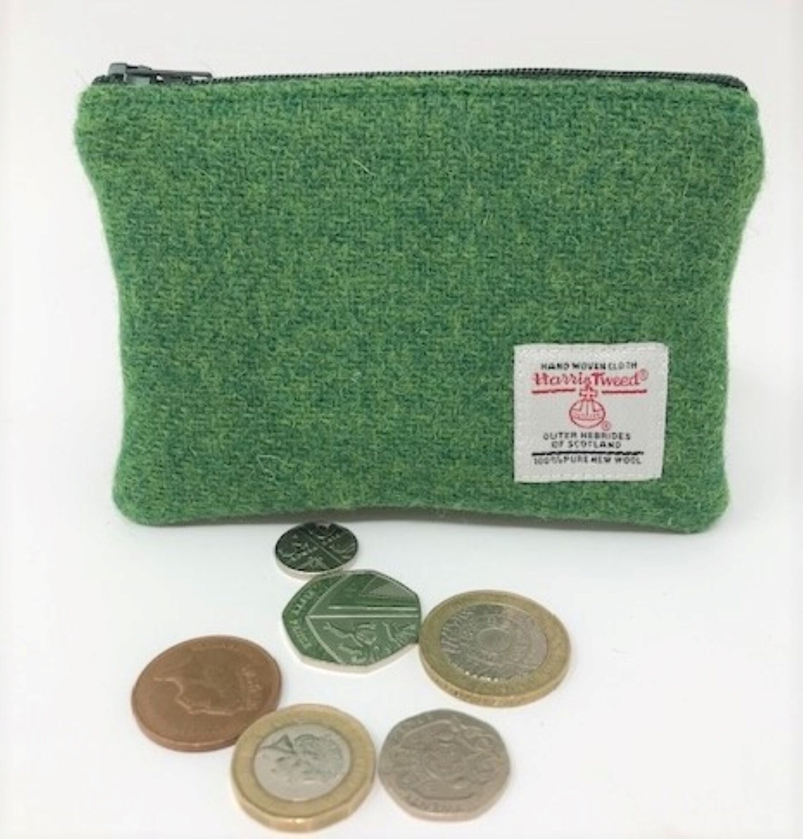 Harris Tweed Coin Purse / Zipped Coin Pouch /change Purse / - Etsy
