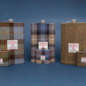 Novelty Gigantic Harris Tweed Hip Flask 64oz / Groom Gift / Best Man ...