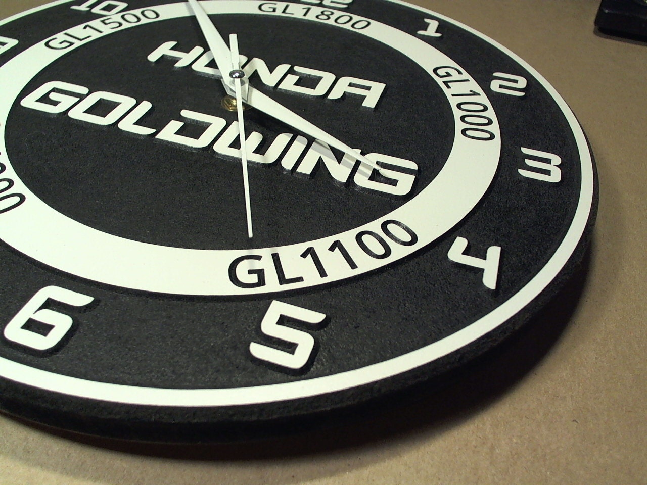 Honda Goldwing Engraved Wall Clock Hanging Man Cave Garage Motorcycle ...