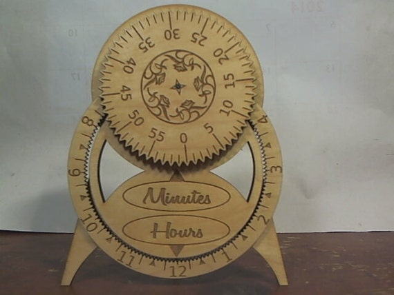 DIGITAL file desktop clock files to cut your own on your | Etsy