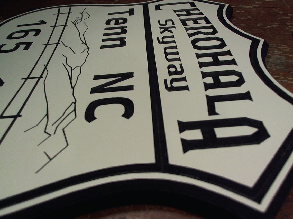 Cherohala Skyway Engraved Road Sign Hanging Man Cave Garage - Etsy