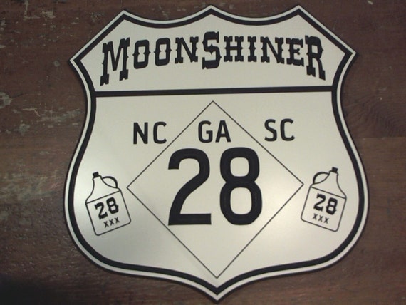Moonshiner Route 28 Engraved Road Sign Hanging Man Cave Garage - Etsy