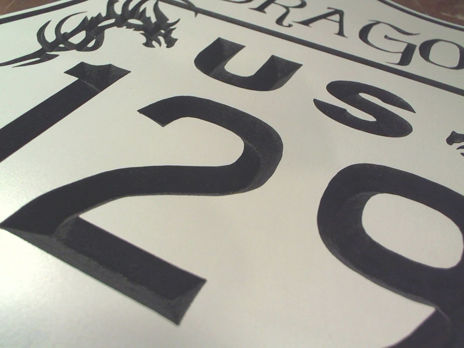 Tail of the Dragon US129 Engraved Road Sign Hanging Man Cave Garage ...