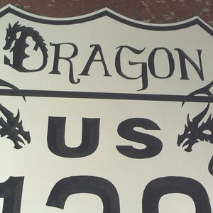 Tail of the Dragon US129 Engraved Road Sign Hanging Man Cave Garage ...