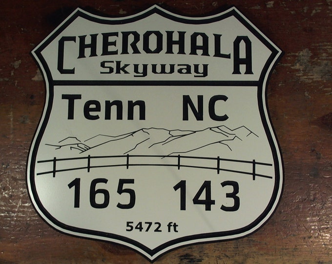 Cherohala Skyway Engraved Road Sign Hanging Man Cave Garage Motorcycle ...