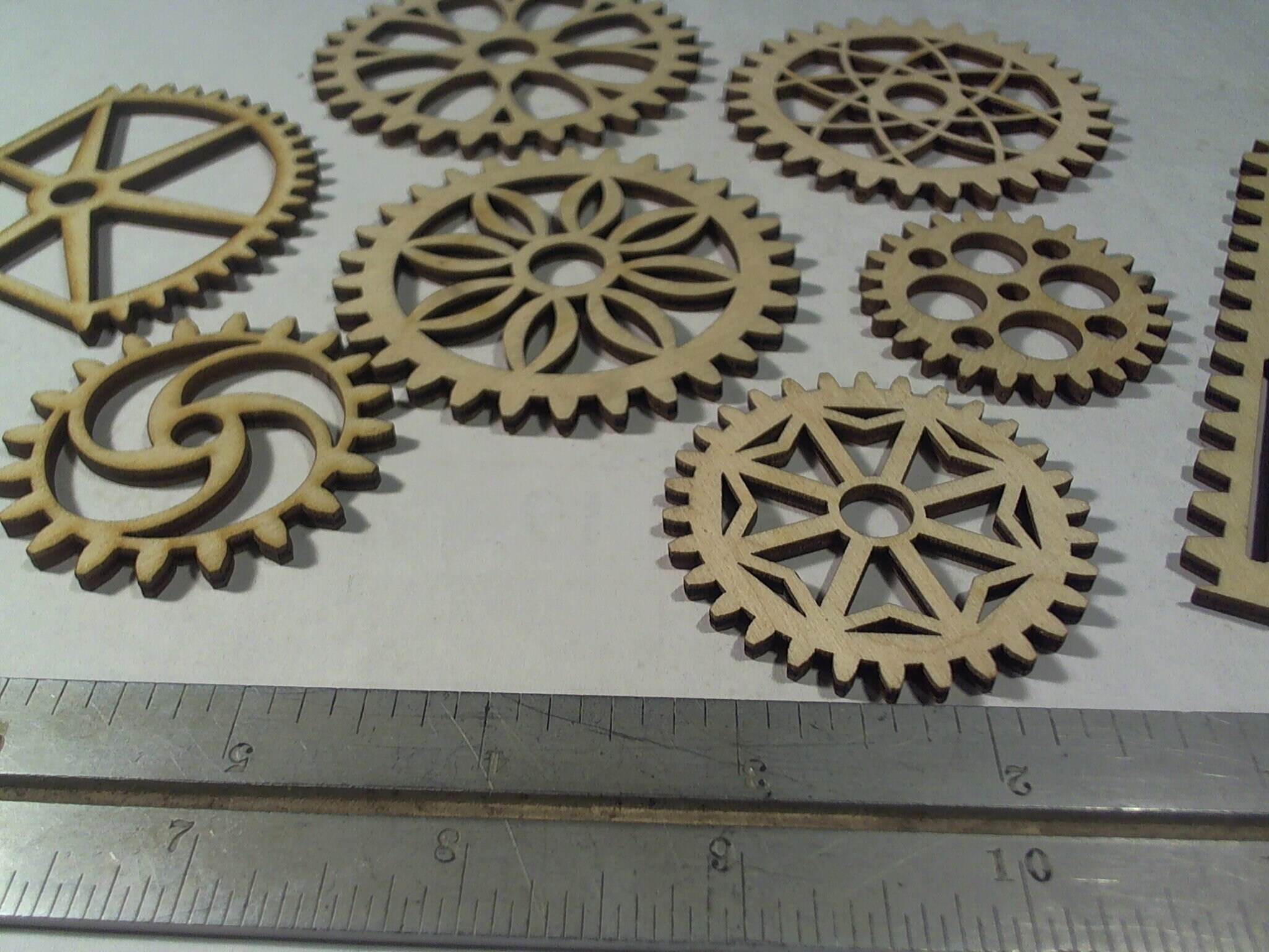 Lot of Steampunk Wood Gears and Rack Laser Cut Unique Gears - Etsy Canada