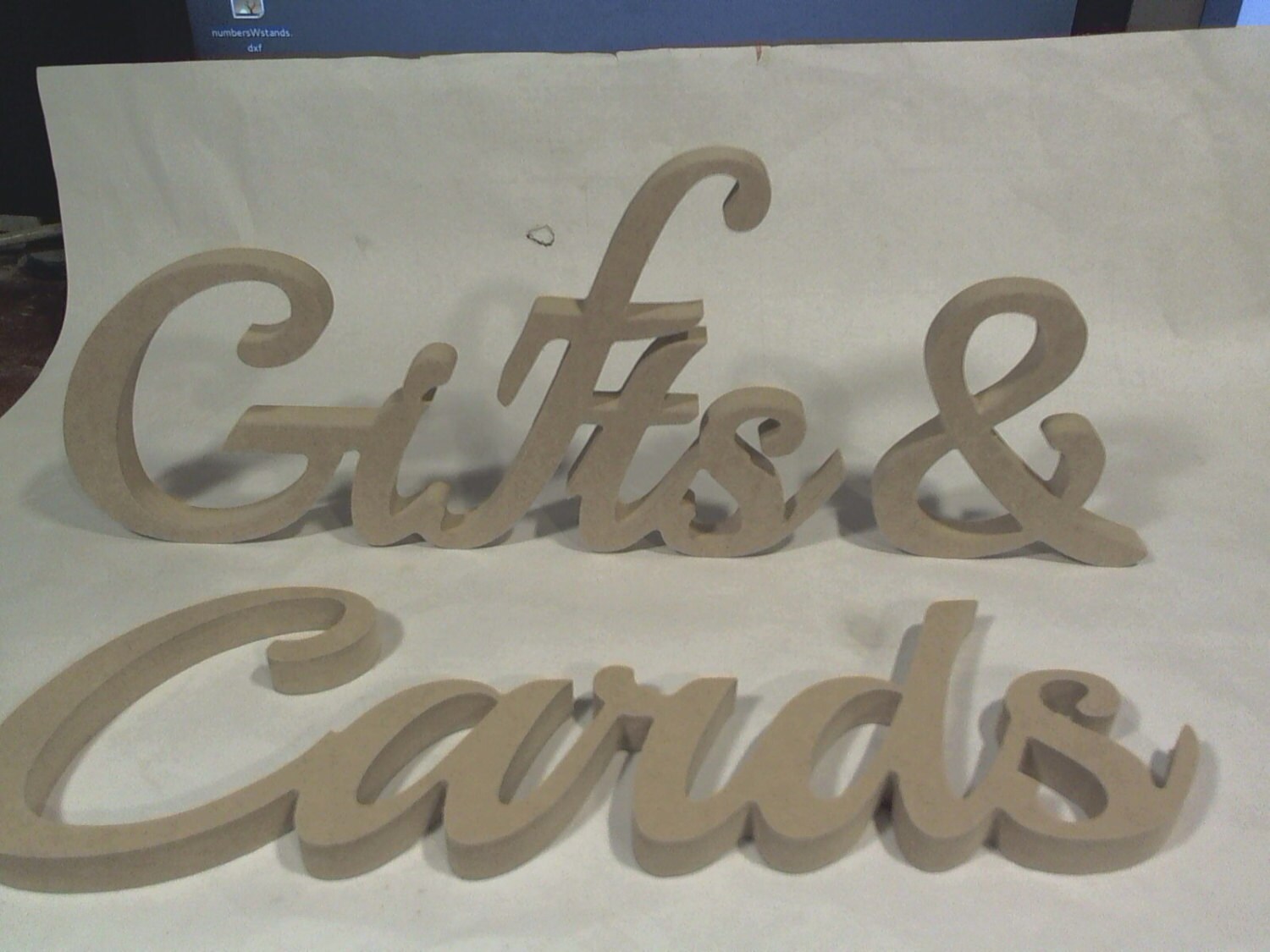 Free Standing Gifts & Cards Script Words for Wedding Reception - Etsy