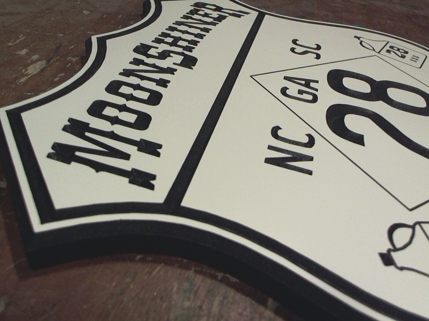 Moonshiner Route 28 Engraved Road Sign Hanging Man Cave Garage - Etsy