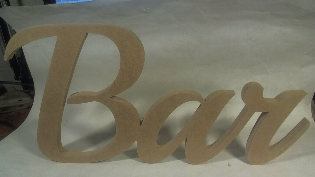Free Standing Bar Word Cutouts - Etsy