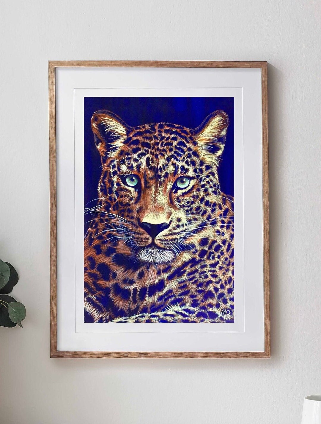 Leopard Limited Edition Art Print of Original Colorful Acrylic Painting ...