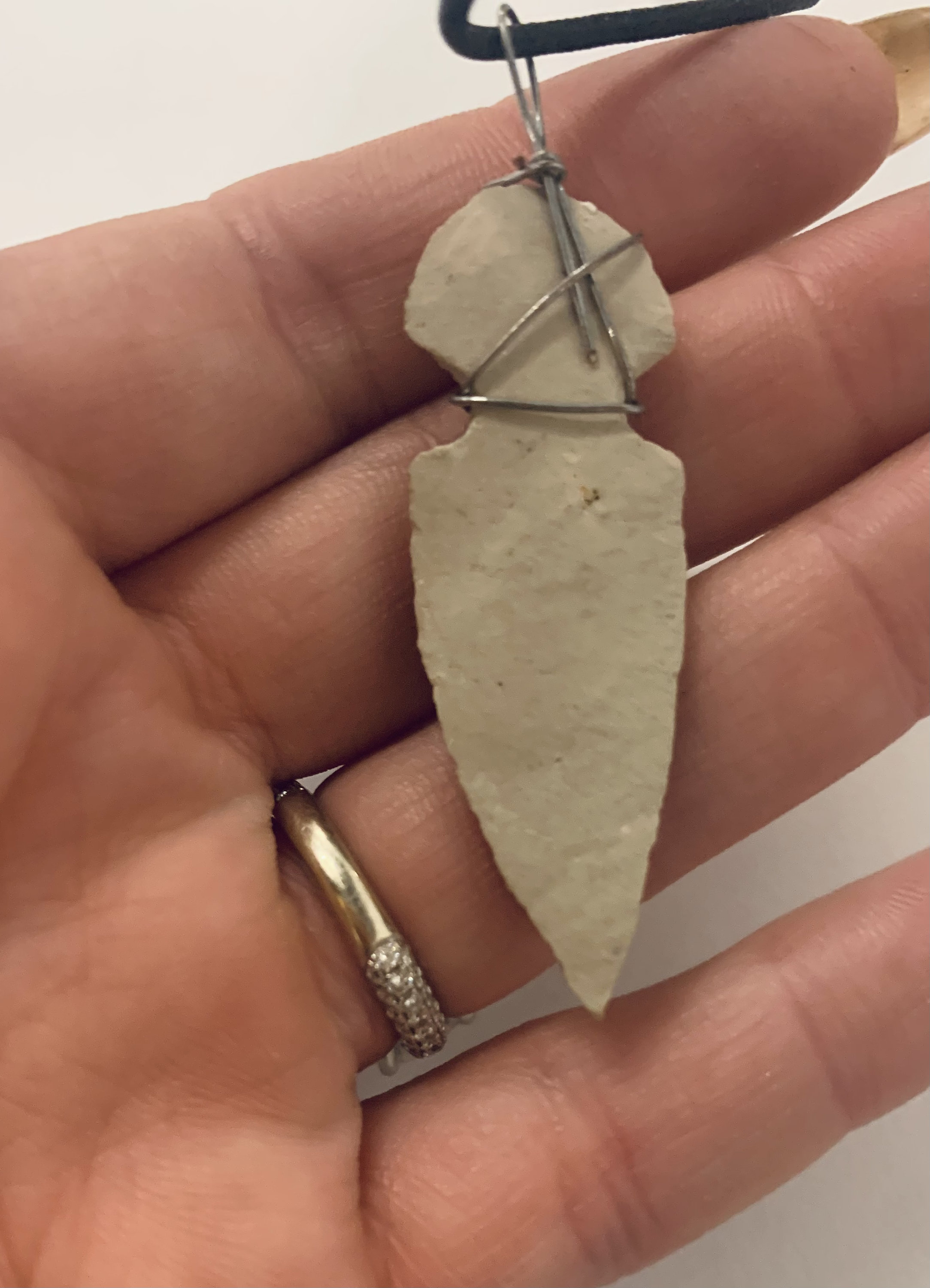 Native American Wire-wrapped Stone Arrowhead Necklace - Etsy