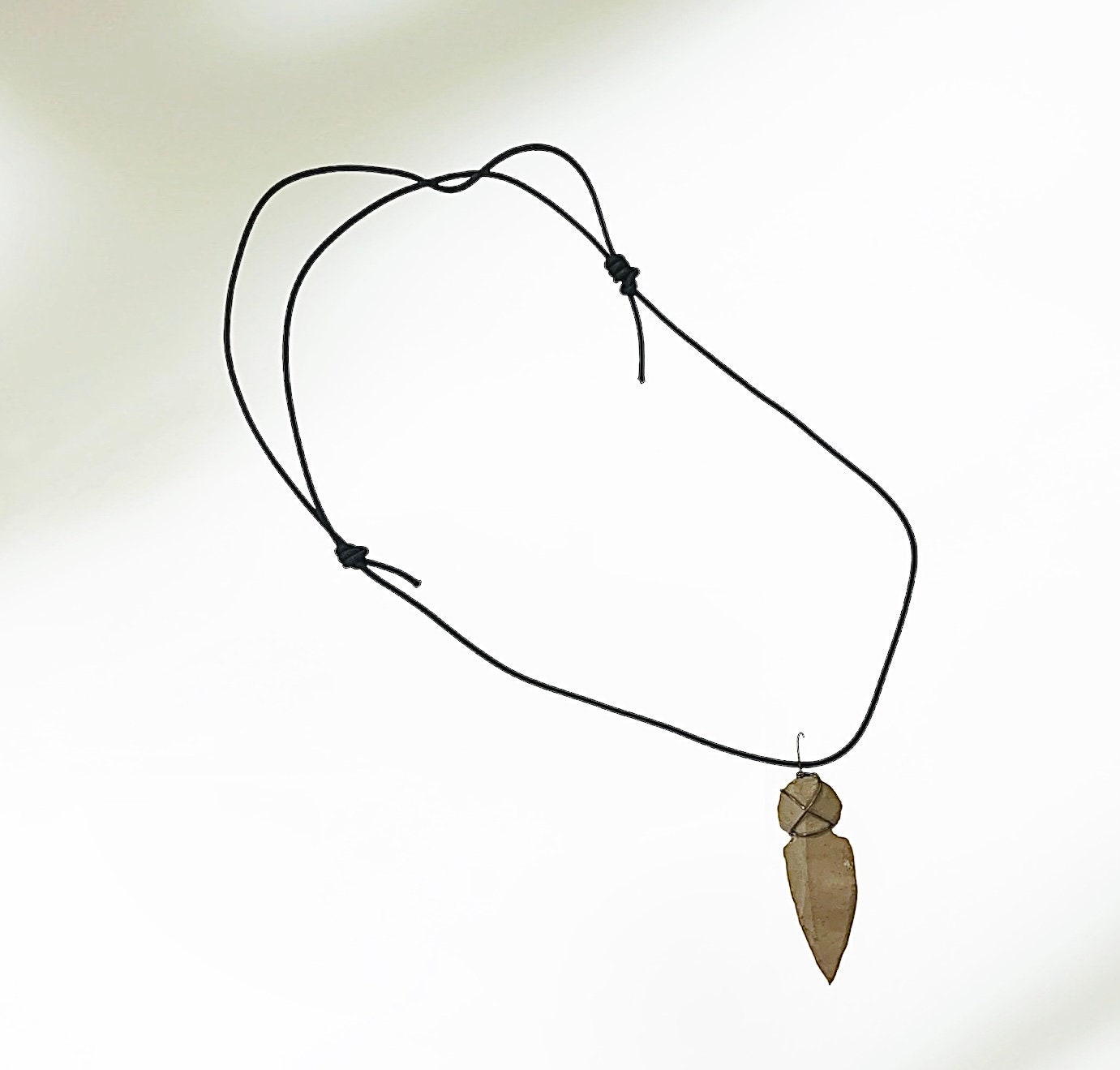 Native American Wire-wrapped Stone Arrowhead Necklace - Etsy