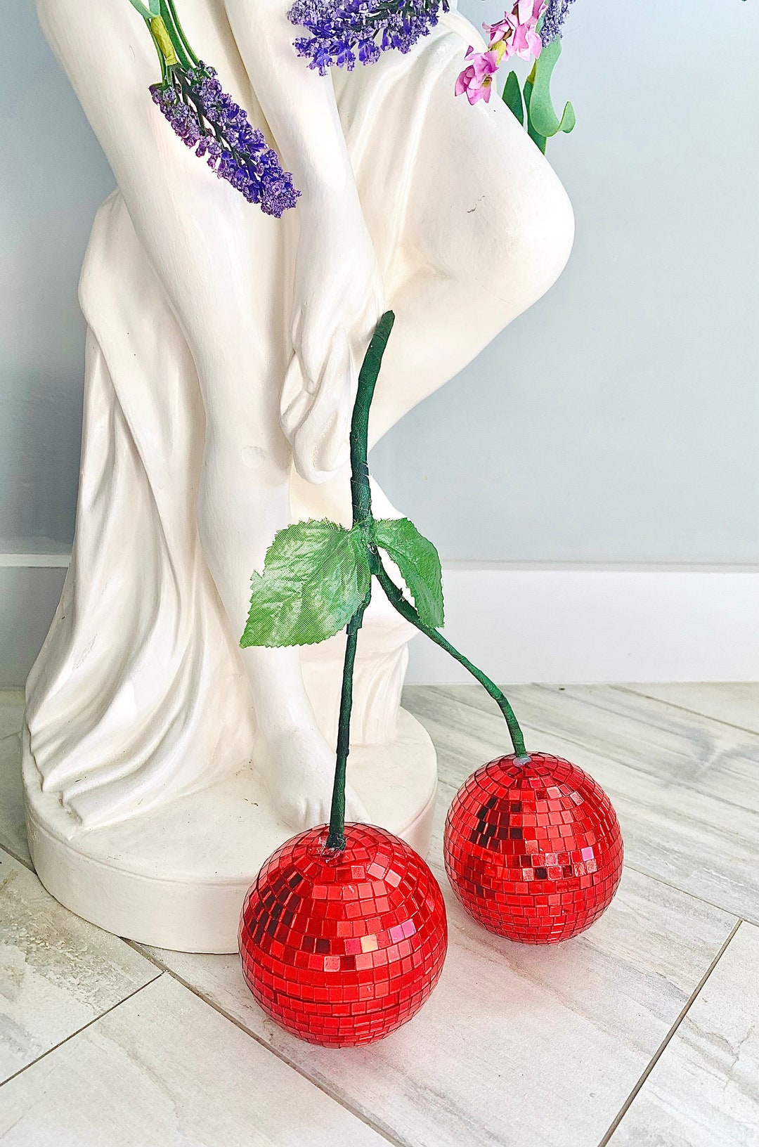 Disco Red Cherries Tabletop Decor - Etsy