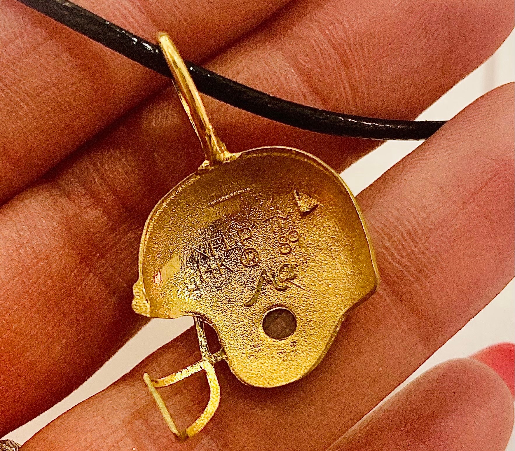 Vintage Michael Anthony Solid 14k Gold San Diego Chargers NFLP Helmet ...