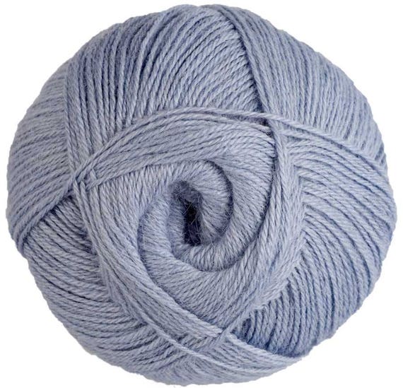 Light Blue Yarn 100% Alpaca Fine 100 Gr./ 400 Yd. | Etsy