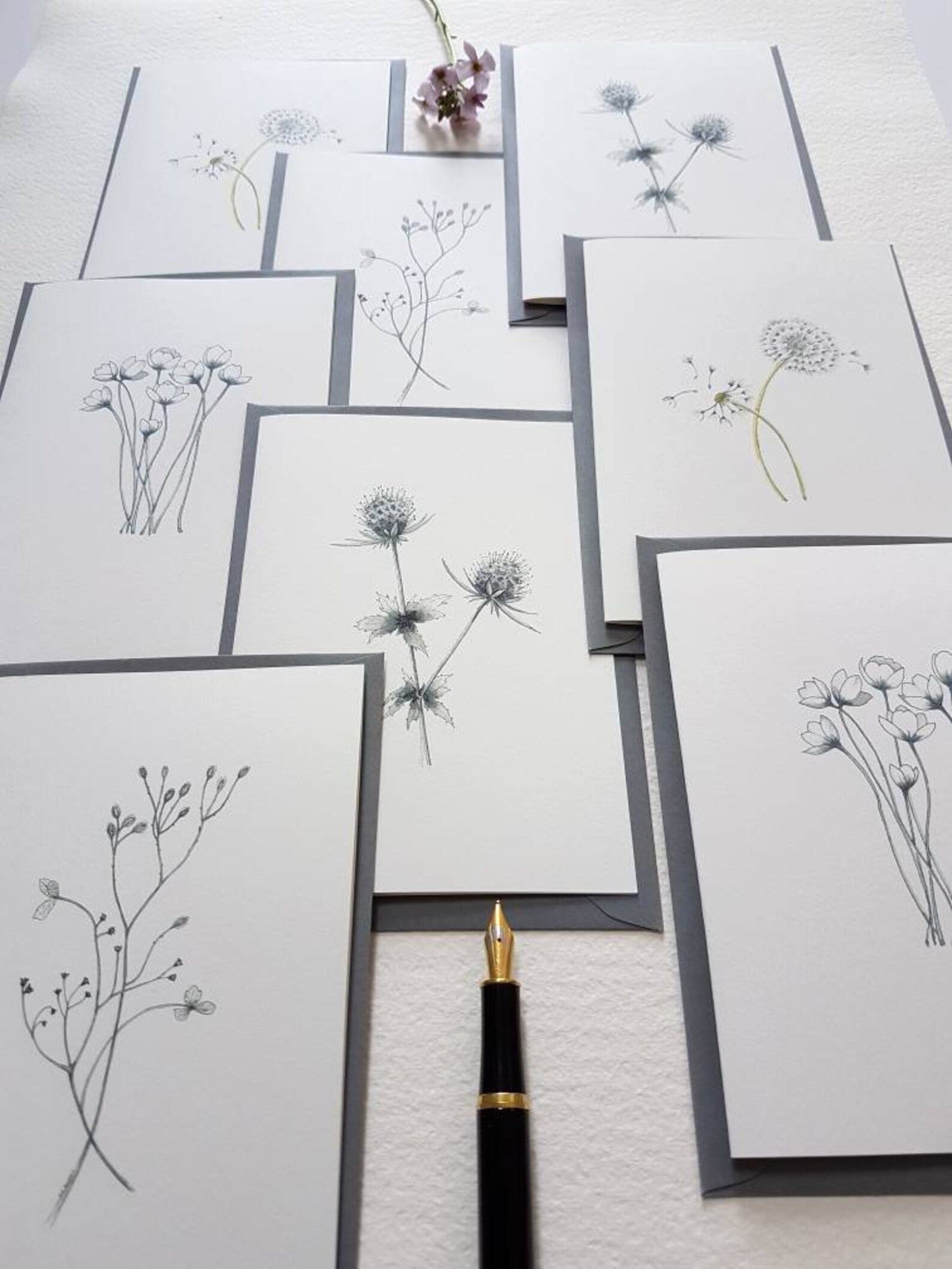 Blank Notelets With Envelopes Pretty Floral Note Cards for - Etsy UK